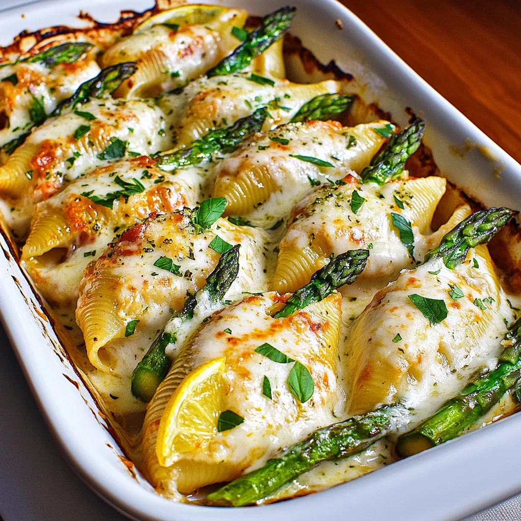 Asparagus & Lemon Basil Ricotta Stuffed Shells: A Springtime Delight ...