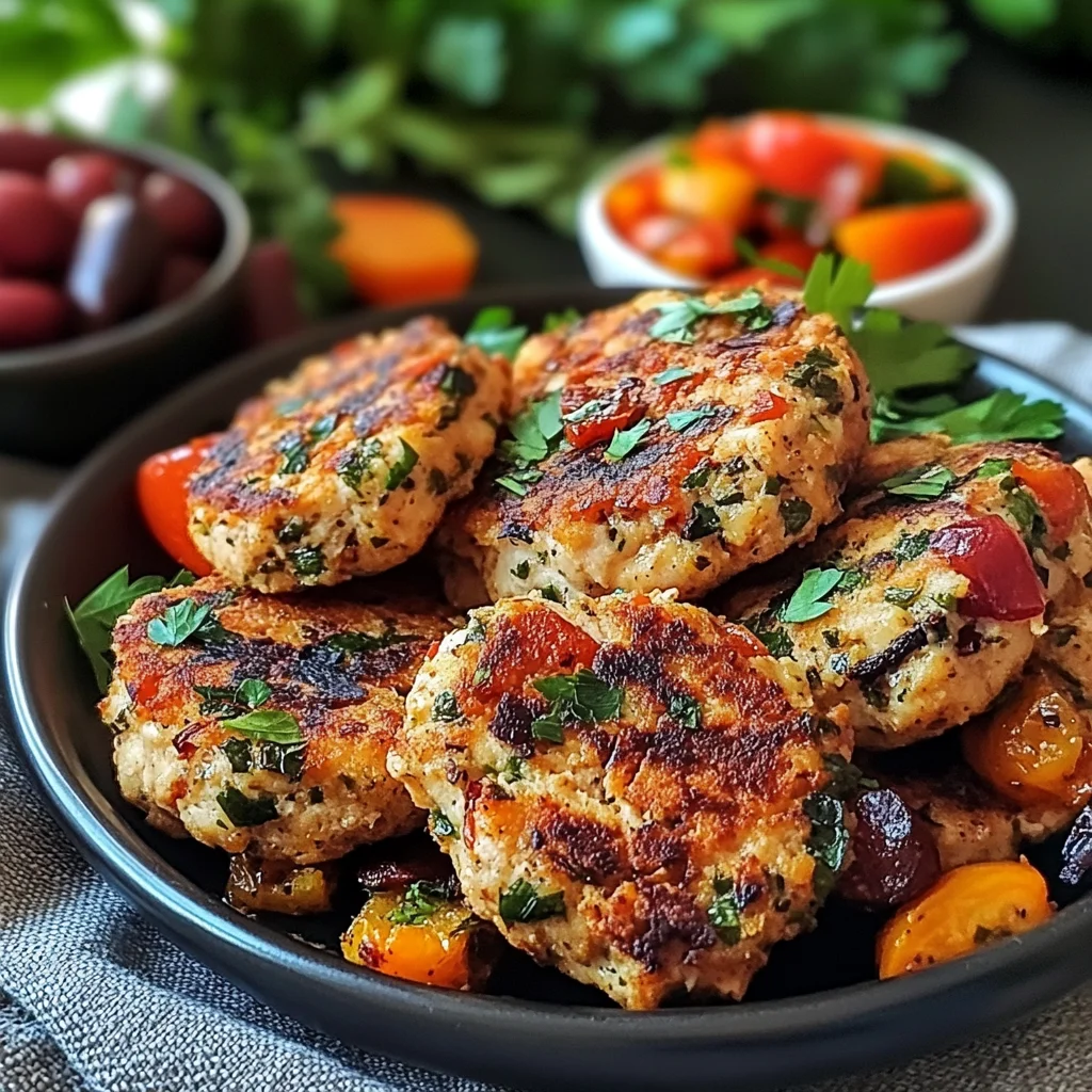 Mediterranean Chicken Patties – Flavorful & Healthy Meal - Lora Chef