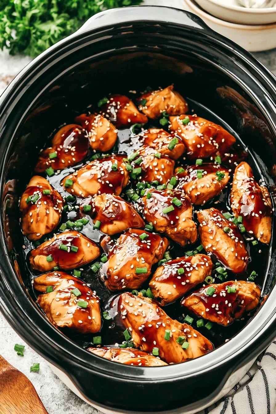 Dump and Go Crockpot Teriyaki Chicken - Lora Chef