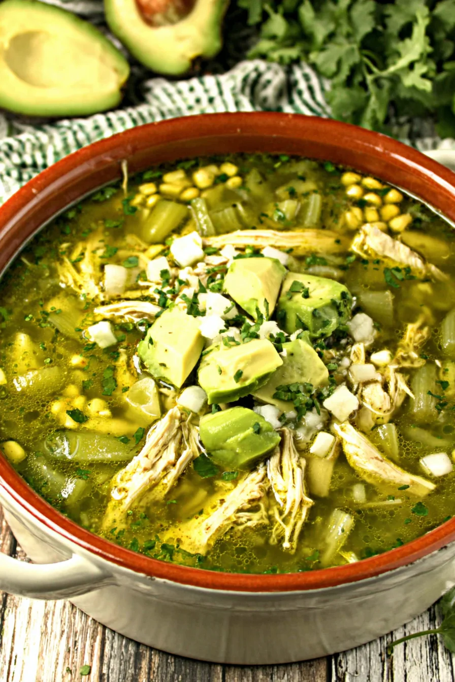 Easy Pozole Verde de Pollo Mexicano Recipe - Lora Chef