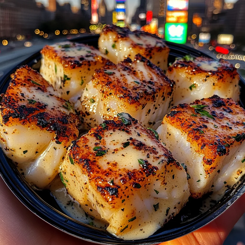 Crispy Buttered Cod Cubes with Herb Ranch - Lora Chef