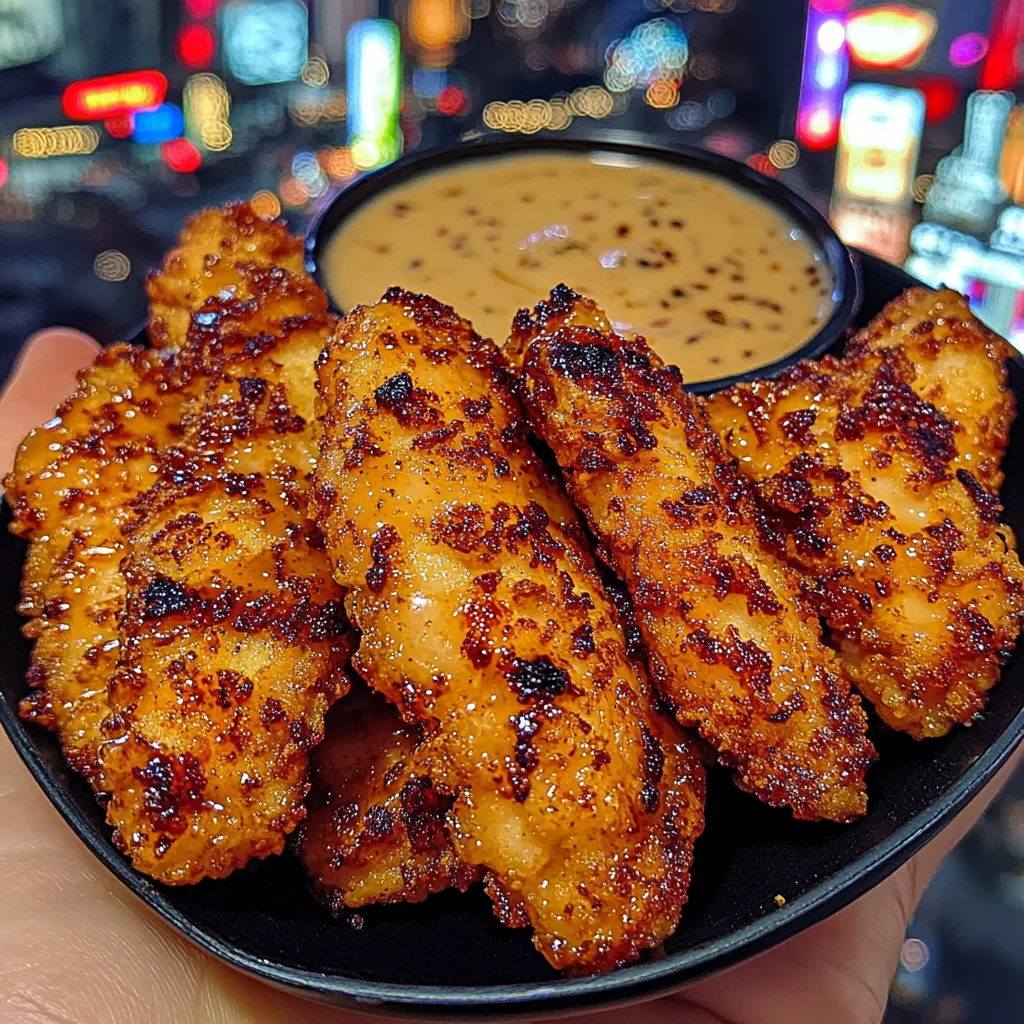 Crispy Chicken Strips with Honey Mustard Dip - Lora Chef