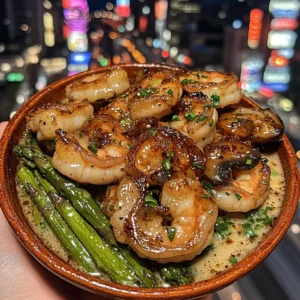 Garlic Shrimp Stir-Fry with Asparagus & Mushrooms - Lora Chef