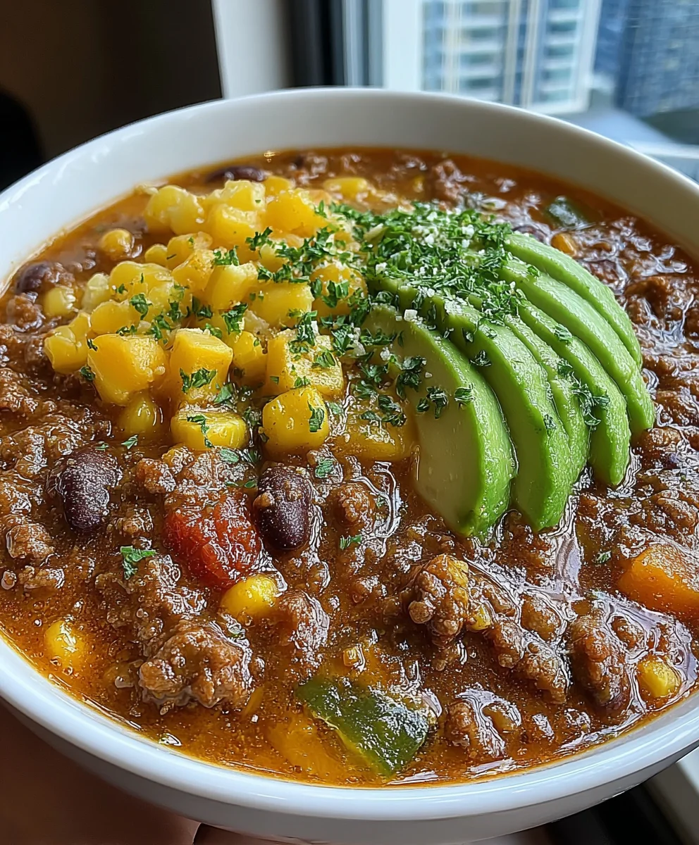 Slow Cooker Chipotle Beef & Black Bean Chili - Lora Chef