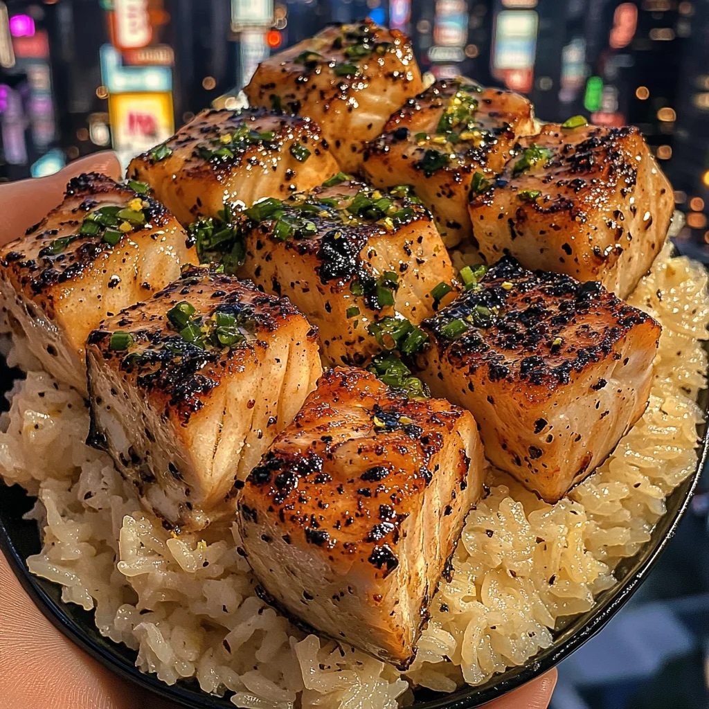 Mediterranean Fish Cubes with Lemon Rice - Lora Chef